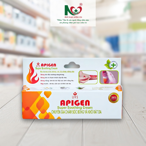 Nhà thuốc Nhân văn. KEM BÔI UVS APIGEN 10G - Hỗ Trợ Chăm Sóc Vết Bỏng, Làm Mềm Da